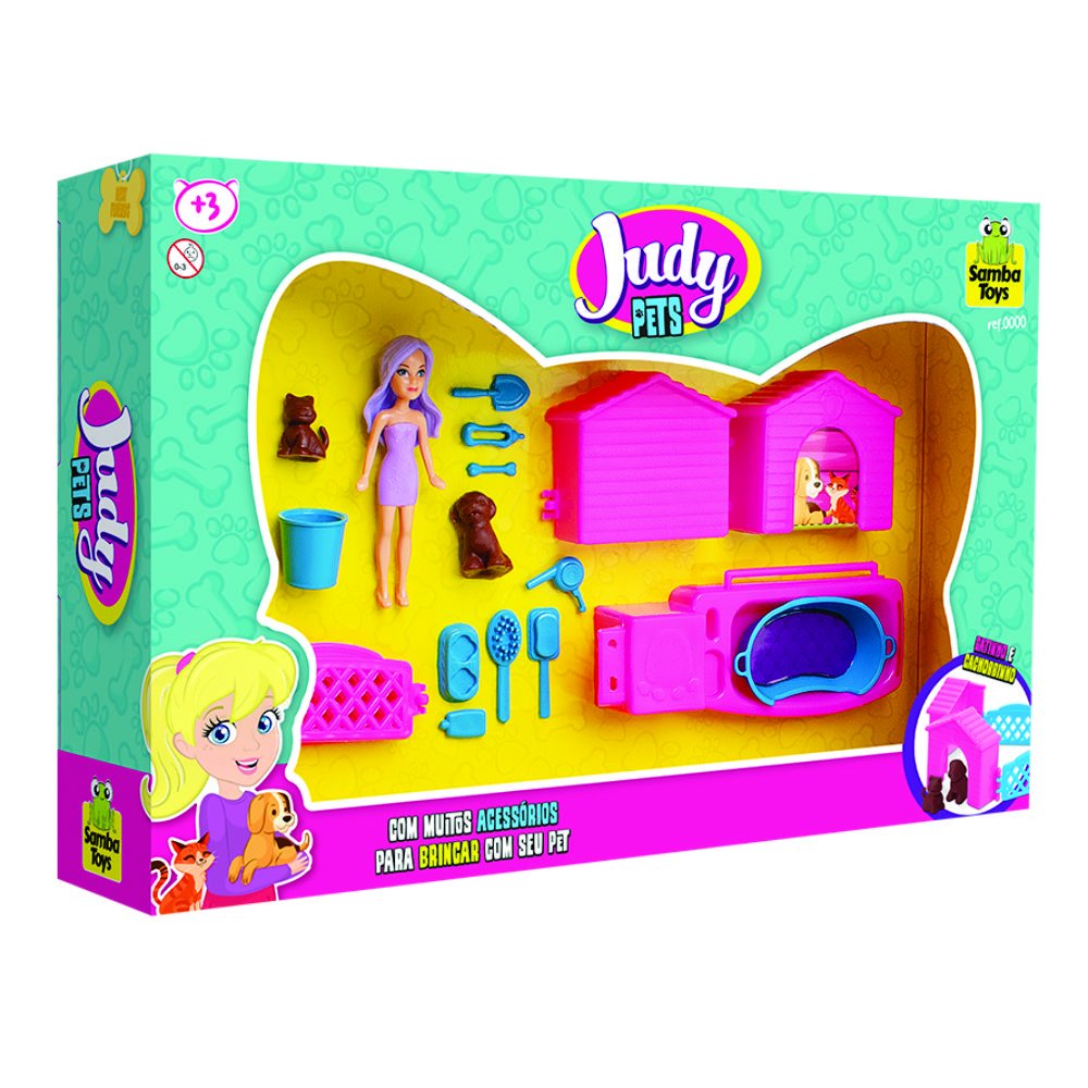 Kit Boneca Judy Pets