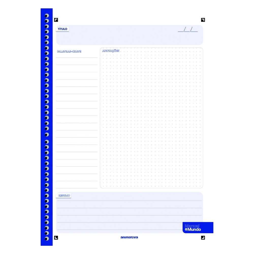 Caderno Universitário Manual do Mundo - 80 Folhas, Pacote com 4 Unidades